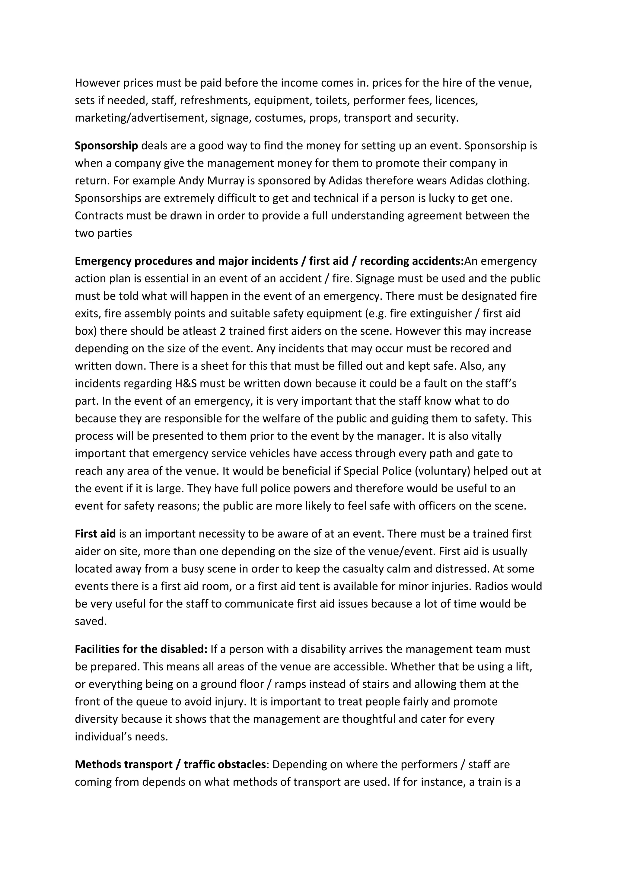 Events management process | DOCX