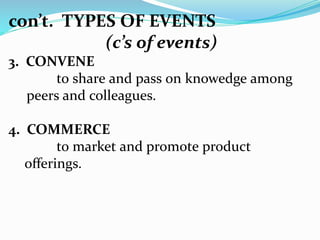 Events management primer for TESDA Evaluation | PDF