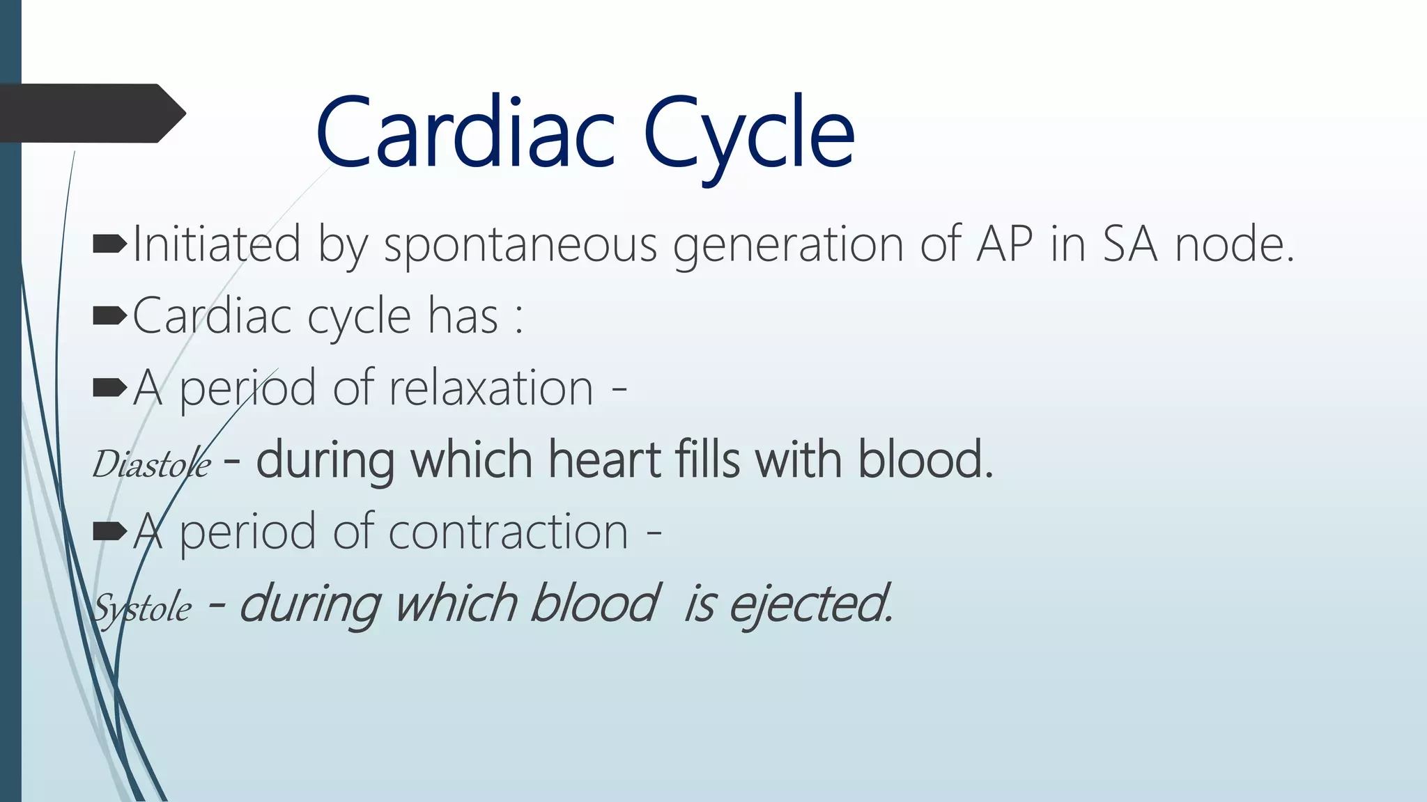 Events of cardiac cycle and cardiac output | PPTX