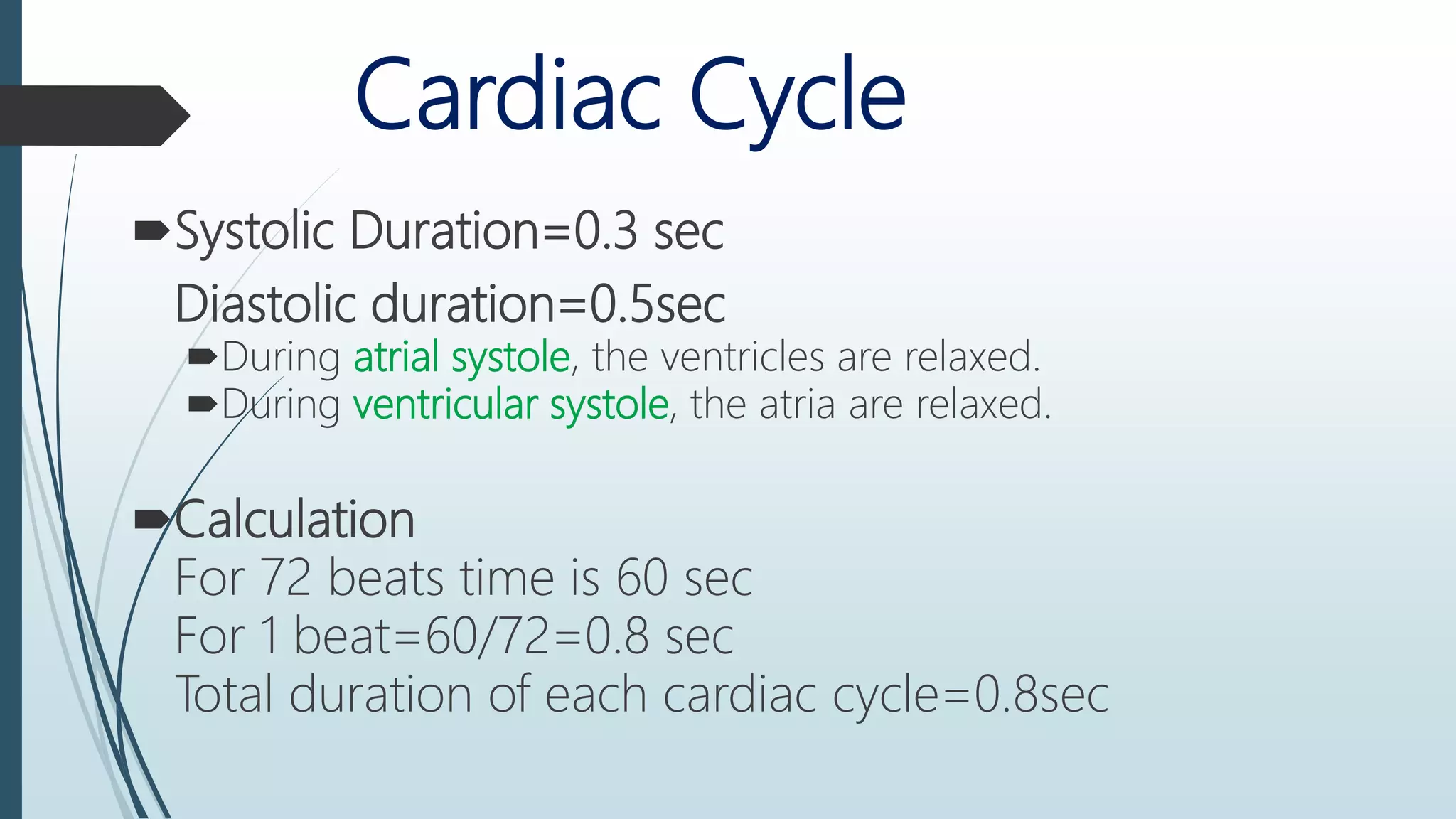 Events of cardiac cycle and cardiac output | PPTX