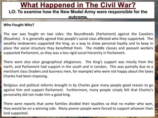 Events of the English Civil War | PPTX