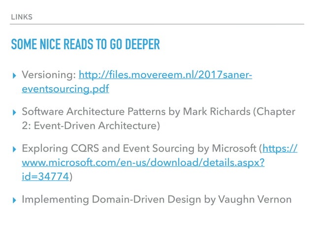 Diving into event-sourcing and event-driven architectures | PPT