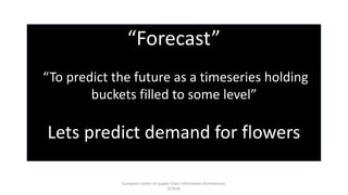 Event stream processing in forecasting | PPT