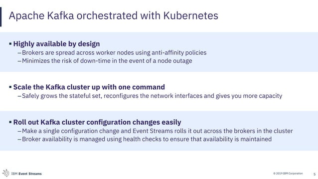 Kafka with IBM Event Streams - Technical Presentation | PDF