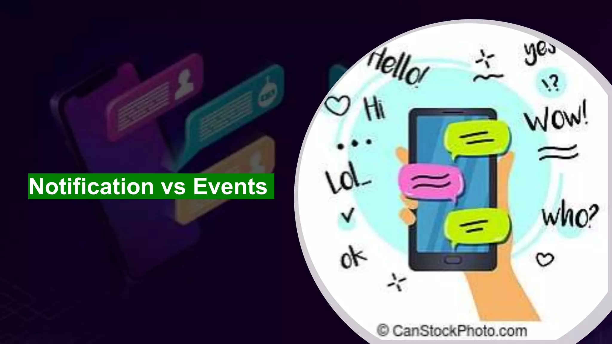 Events vs Notifications | PPT