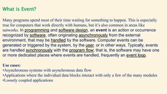 Events vs Notifications | PPT