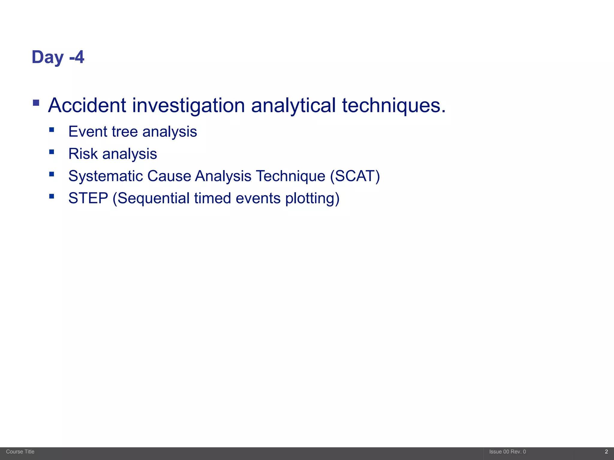 Event tree analysis and risk assessment | PPT