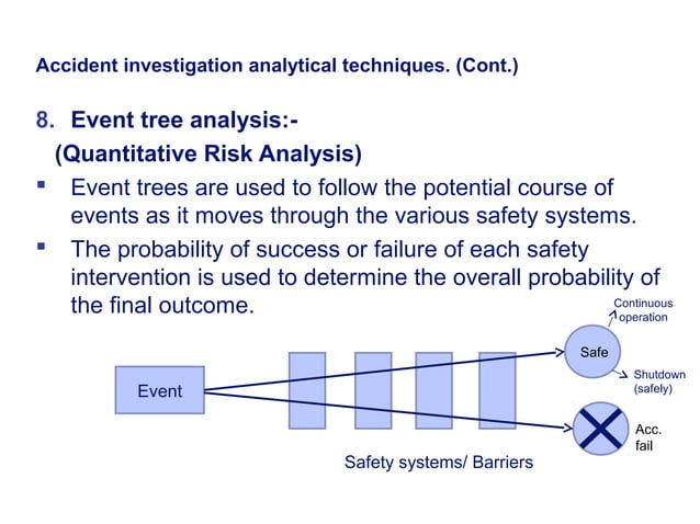 Event tree analysis and risk assessment | PPT