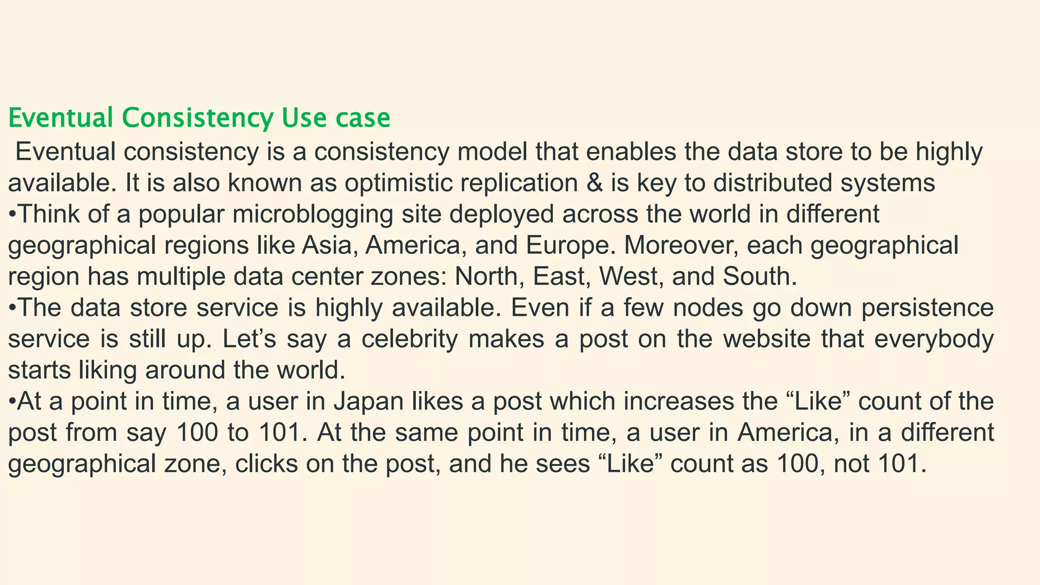 Eventual consistency vs Strong consistency what is the difference | PPT