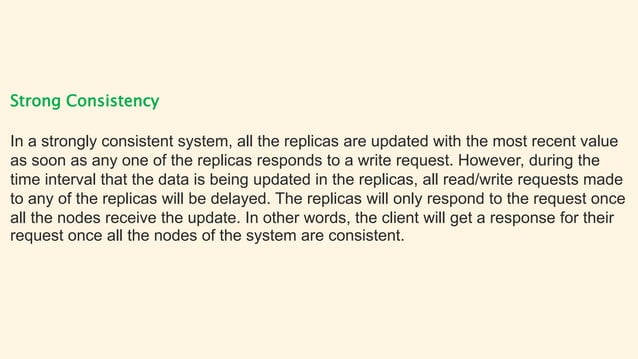 Eventual consistency vs Strong consistency what is the difference | PPT