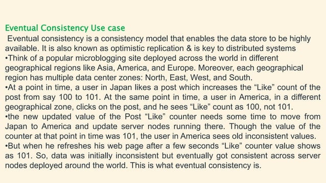 Eventual consistency vs Strong consistency what is the difference | PPT