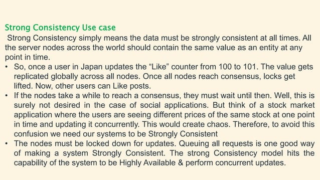 Eventual consistency vs Strong consistency what is the difference | PPT
