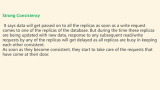 Eventual consistency vs Strong consistency what is the difference | PPT
