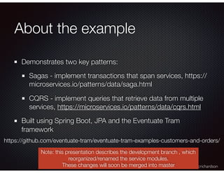 Overview of the Eventuate Tram Customers and Orders application | PPT