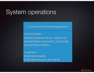 Overview of the Eventuate Tram Customers and Orders application | PPT