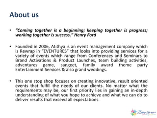 Eventuresbiz ppt | PPT