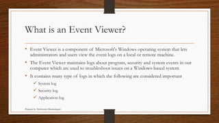 Event Viewer | PPTX
