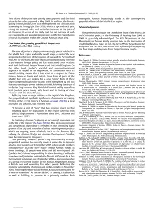 Ever growing amman, jordan_urban expansion social polarisation and ...