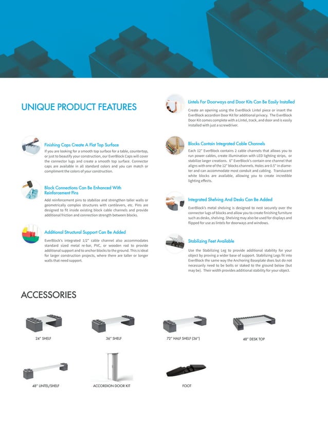 EverBlock Modular Building Blocks - brochure 2019 | PDF