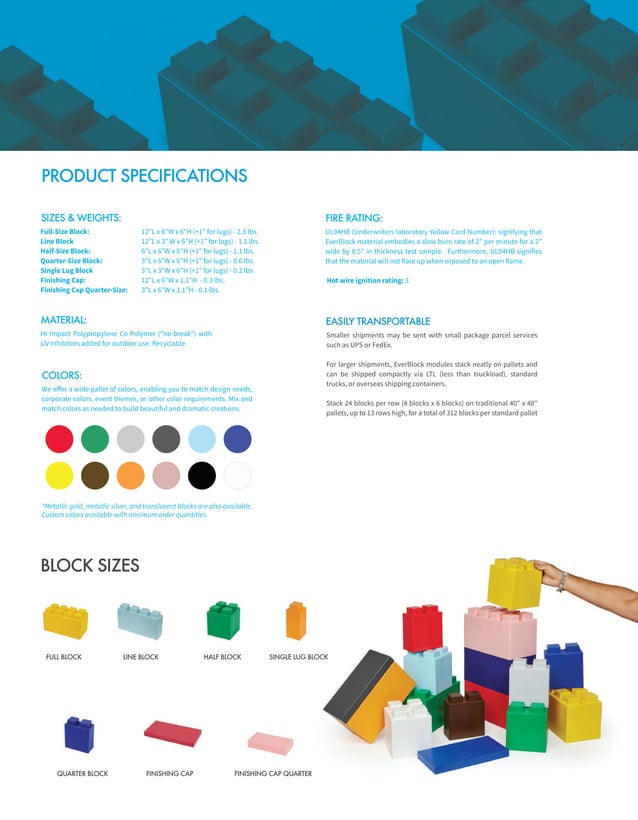 EverBlock Modular Building Blocks - brochure 2019 | PDF