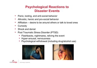 Everbridge: The Psychology of Disasters | PDF