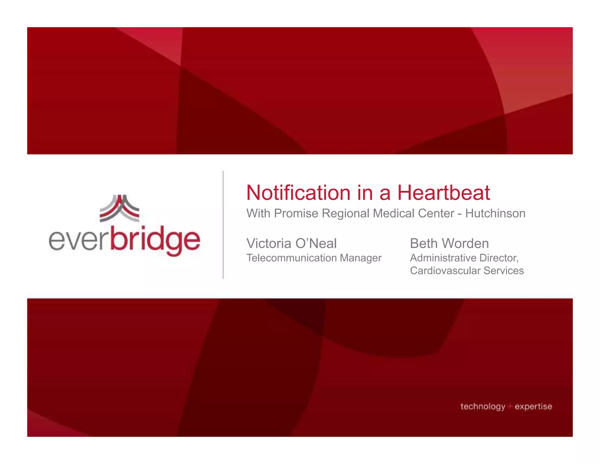 Everbridge: Notification in a Heartbeat | PDF