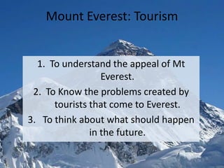 Everest | PPTX | Climbing | Extreme Sports