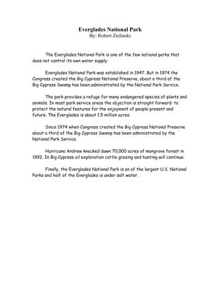 Everglades National Park | DOC