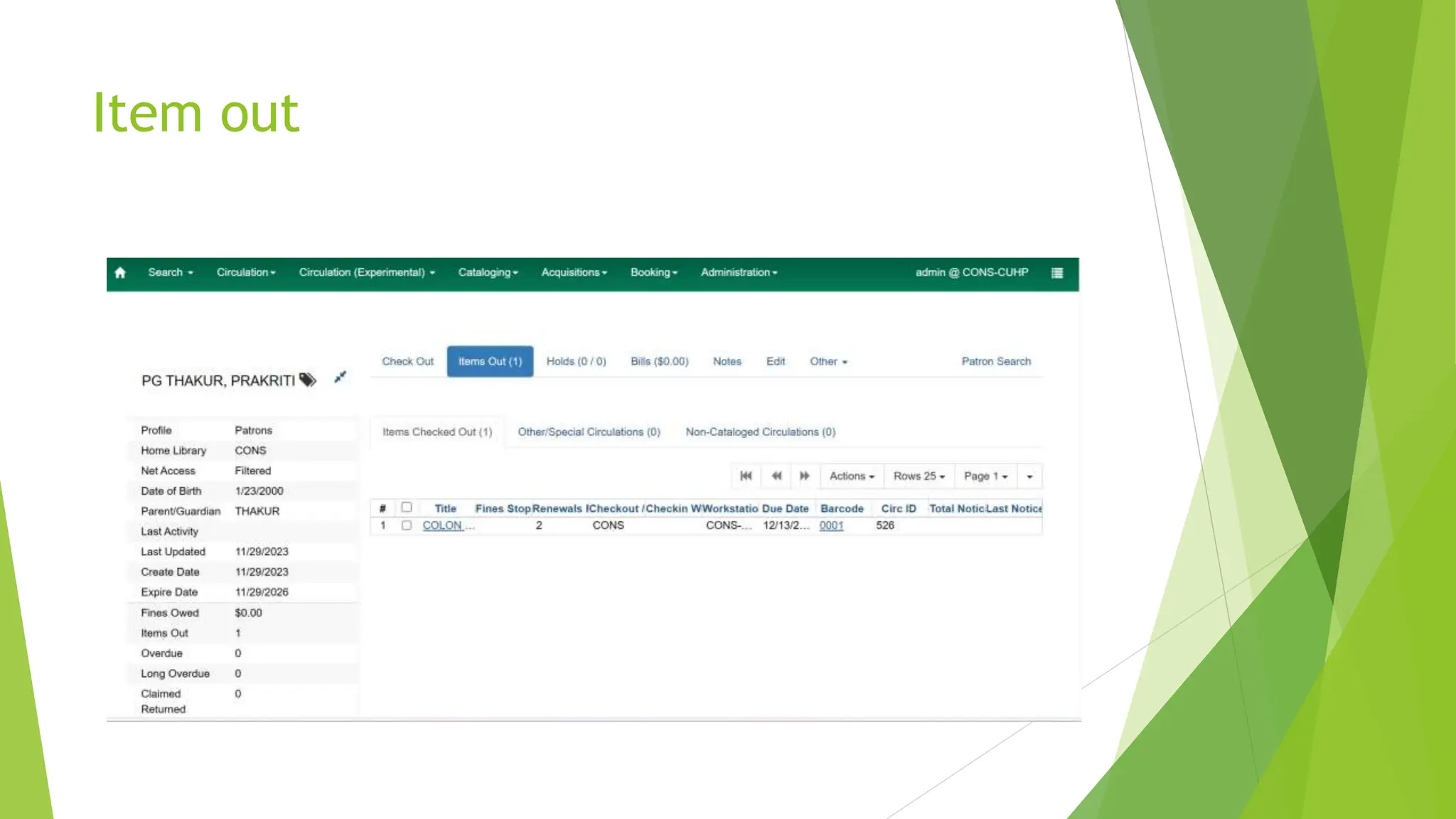 EVERGREEN LIBRARY MANAGEMENT SOFTWARE | PPTX