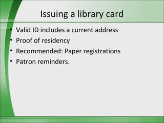 Evergreen Indiana Basic Circulation Class | PPT