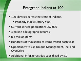 Evergreen Indiana Basic Circulation Class | PPT