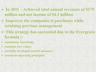 Evergreen natural markets case analysis | PPTX