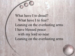 Everlasting arms | PPS