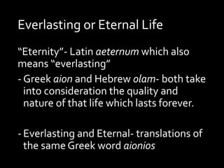 Everlasting life | PPT