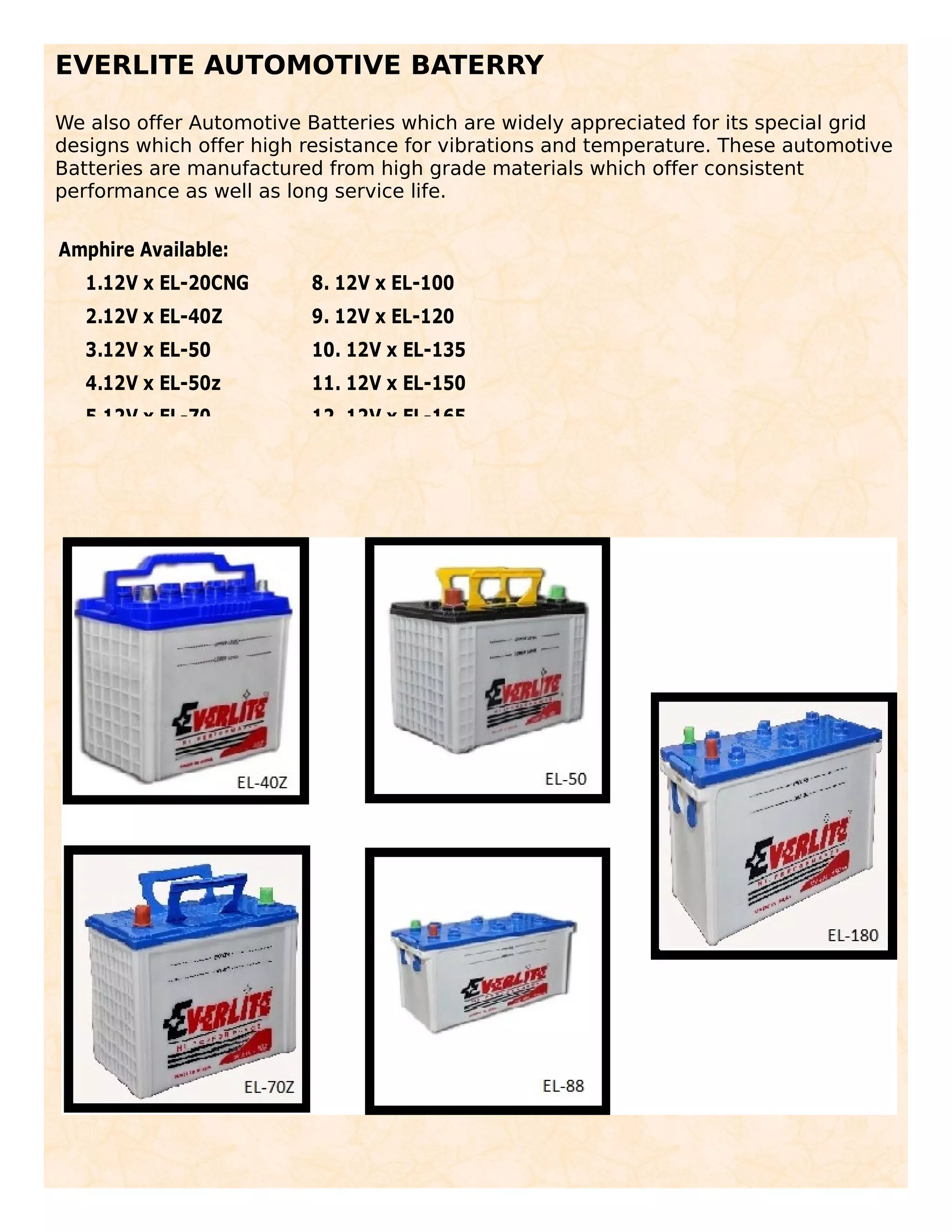 V. B. Corporation, Surat, Automotive Batteries | PDF