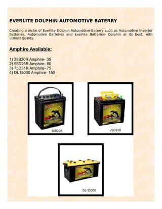 V. B. Corporation, Surat, Automotive Batteries | PDF