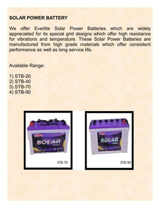 V. B. Corporation, Surat, Automotive Batteries | PDF