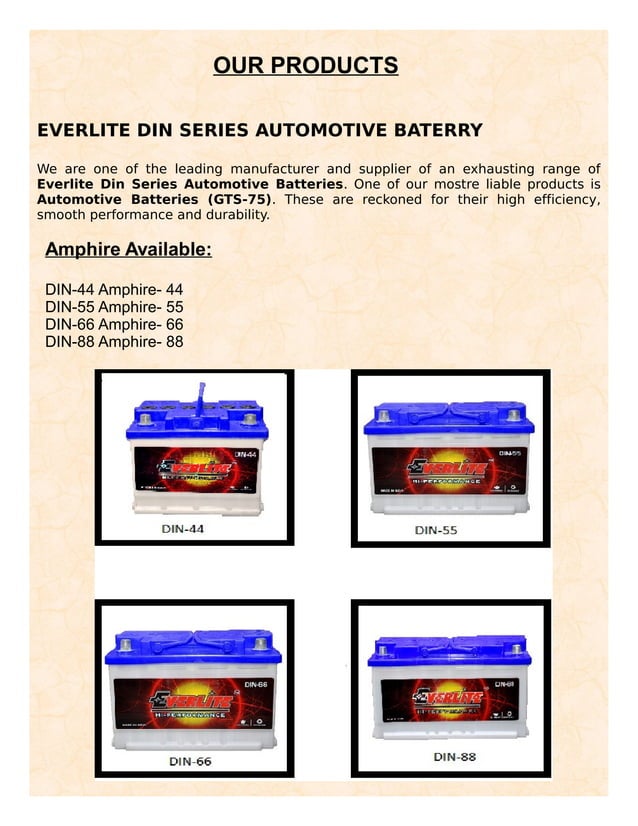 V. B. Corporation, Surat, Automotive Batteries | PDF