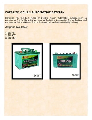 V. B. Corporation, Surat, Automotive Batteries | PDF