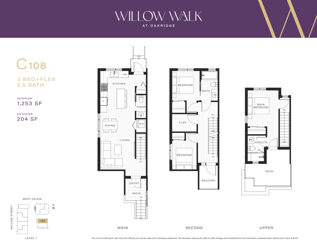 Willow Walk Oakridge Townhome & Garden Flat Floor Plans | PPT