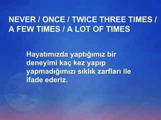 Ever Never - Adverbs of frequency | PPT