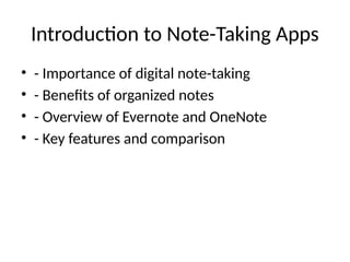Evernote_and_OneNote (Applications of Information & Communication Technology).pptx