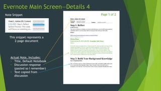Evernote samples | PPT