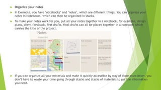 Evernote tips and templates | PPT
