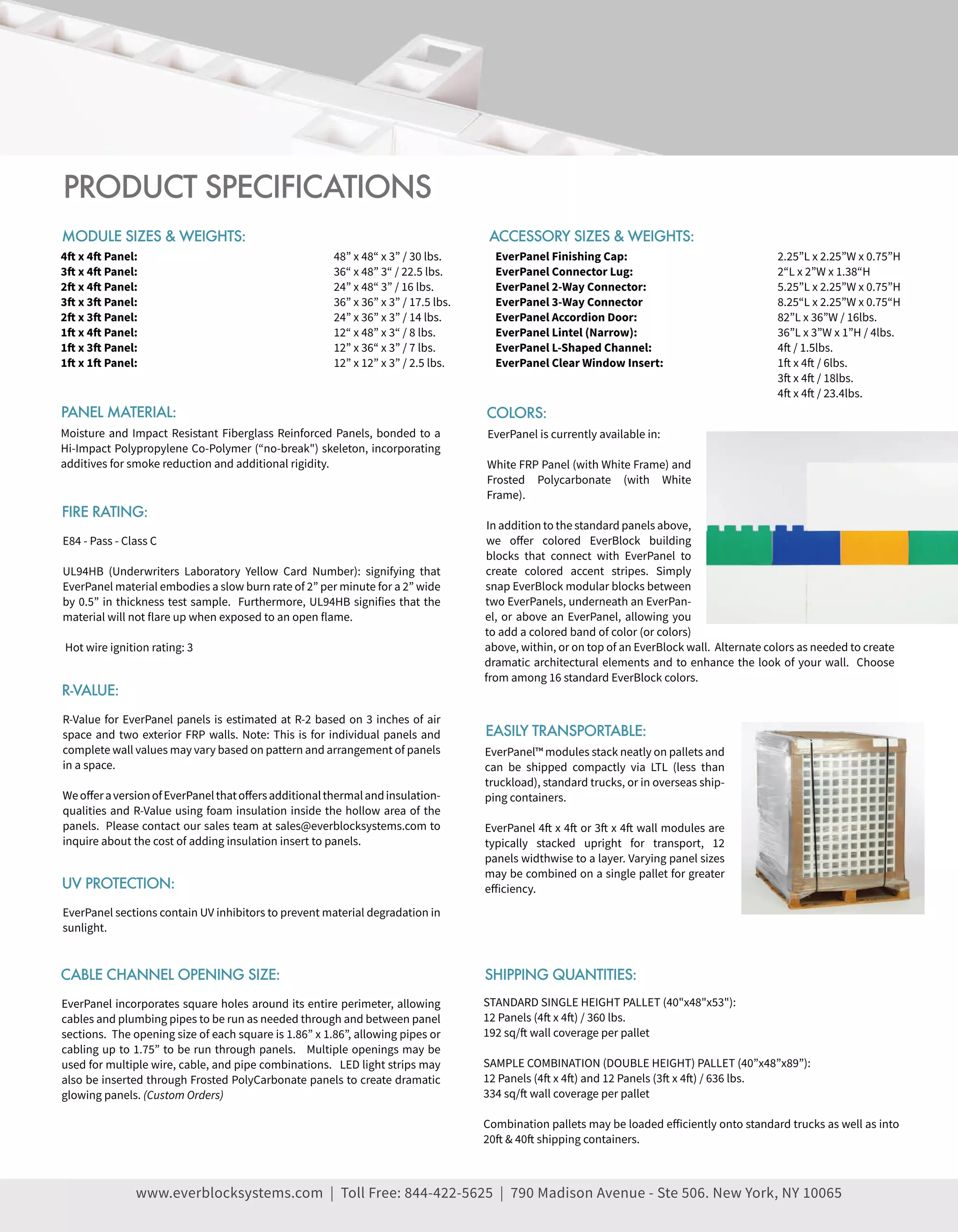 EverPanel Modular Wall Panel System | PDF
