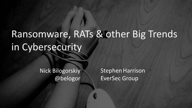 EverSec + Cyphort: Big Trends in Cybersecurity | PPTX