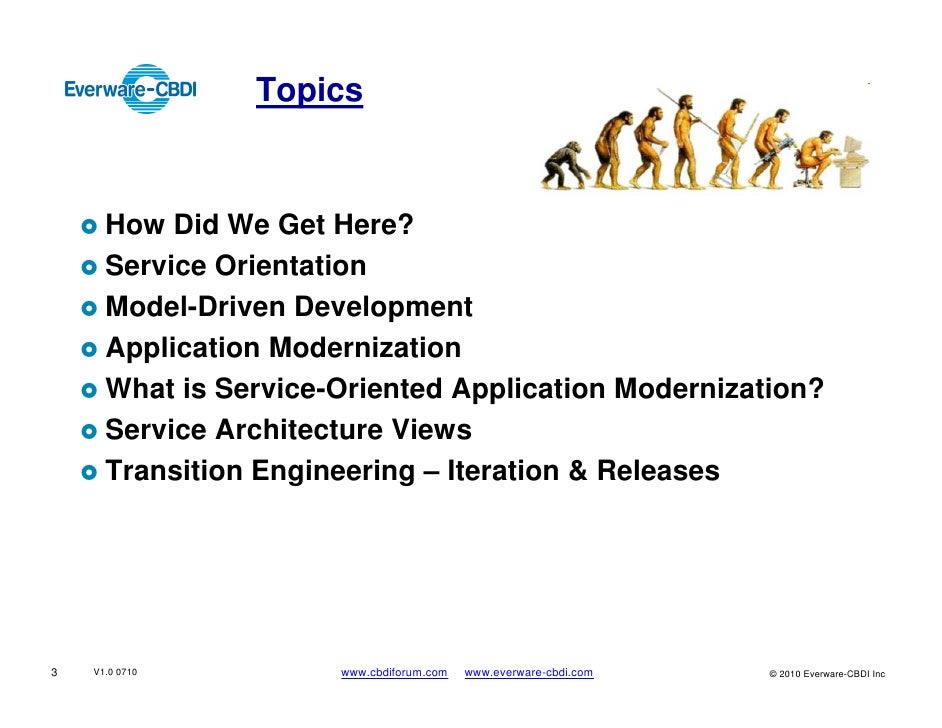 Service Oriented Approach To Application Modernization Sept 2010