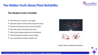 Every Plant Has a Weak Link: How AI CMMS Exposes Hidden Reliability ...