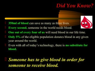 Every blood donor is a hero | PPT