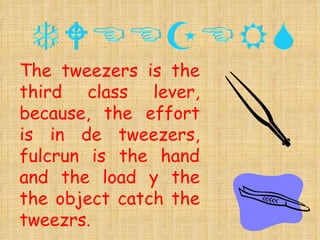 TYPES OF LEVERS | PPT